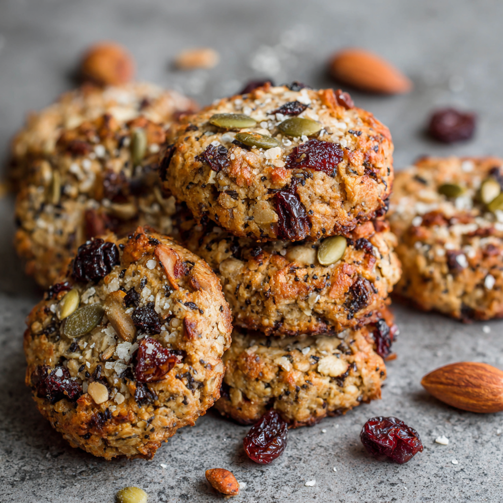 Energy Cookies – Healthy Nut & Seed Breakfast Treats