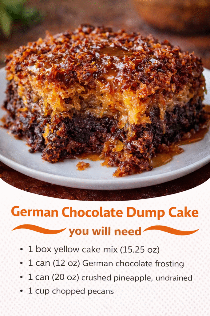 Easy German Chocolate Dump Cake Recipe – Pineapple & Pecan