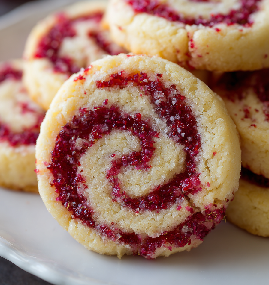 Raspberry Swirl Cookies Recipe | Beautiful Homemade Cookies